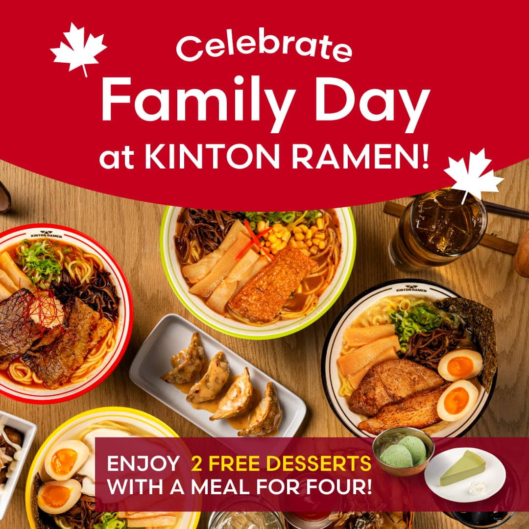 Celebrate Family Day With A Sweet Surprise! | KINTON RAMEN